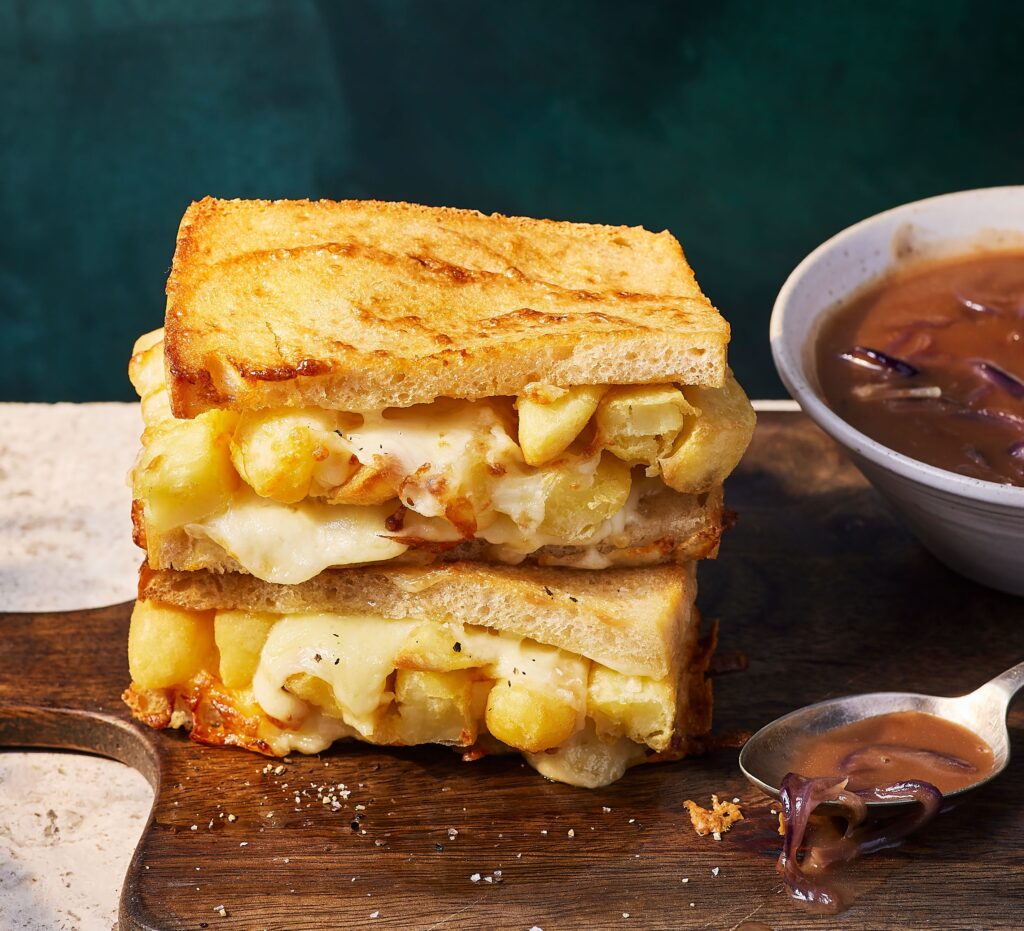 Ultimate Poutine Grilled Cheese Sandwich - Julia's Recipe